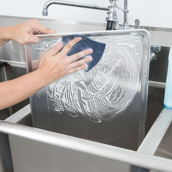 3M 2000 Scotch-Brite™ 5 1/2" x 3 15/16" Blue Scratchless Power Pad - 20 ...