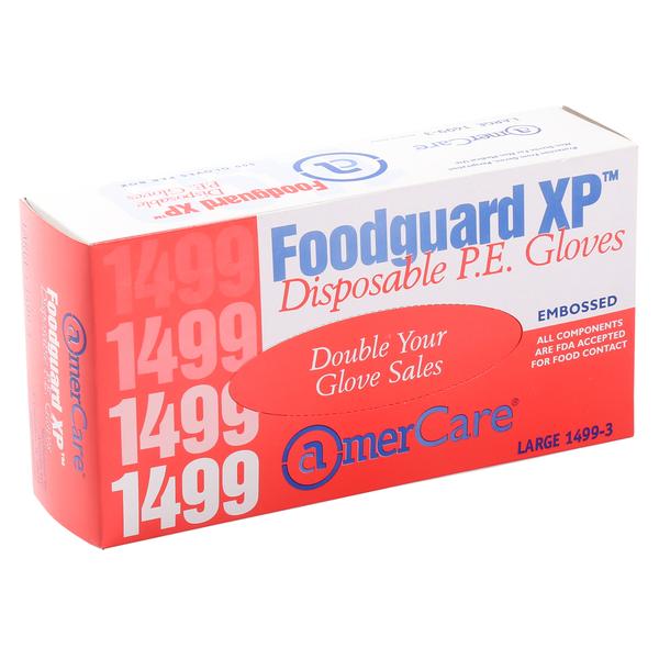 AmerCare Foodguard XP Large Embossed Powder Free Glove 1499-3