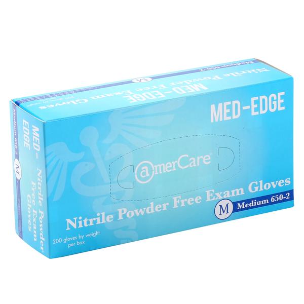 AmerCare Med-Edge Medium Latex Free Powder Free Nitrile Exam Glove 650-2