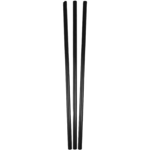 Berk Paper Single-Tube Stir-Straws, 5 1/2″, Black, 1000/Pack, 10/Carton