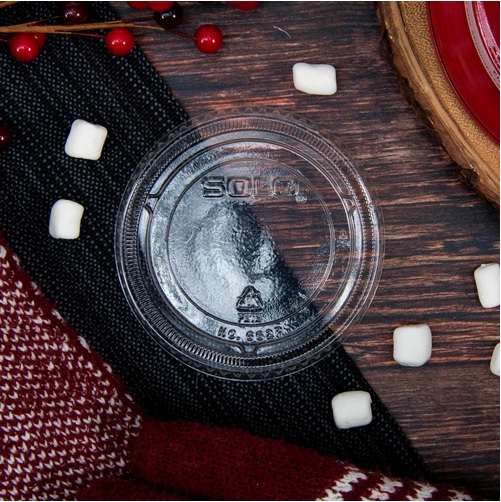 Solo Ultra Clear™ 662TP 9, 12, 16, 20, and 22 oz. Clear No Slot Lid ...