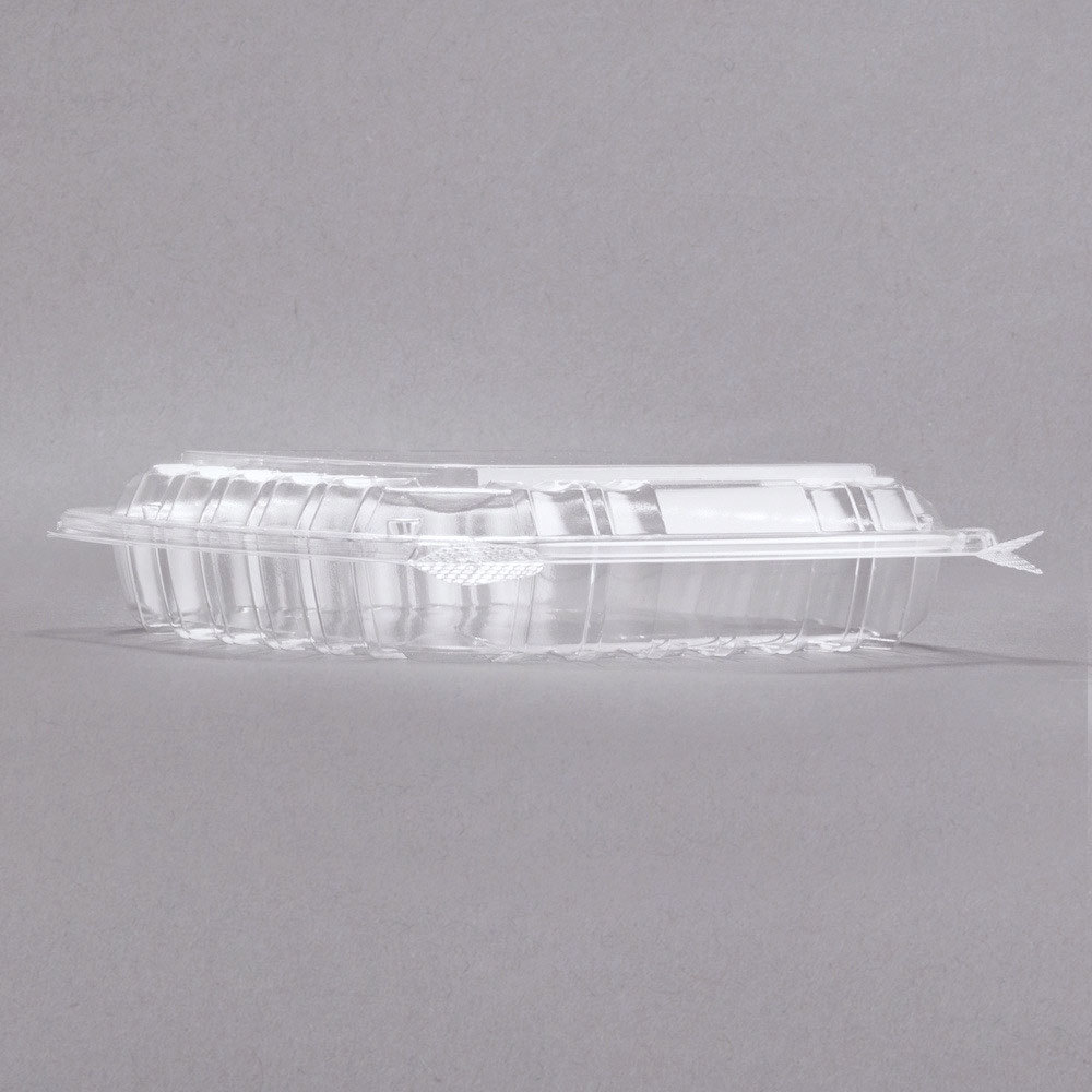 Dart Dart ClearSeal Hinged Lid Shallow Plastic Container C89PST1