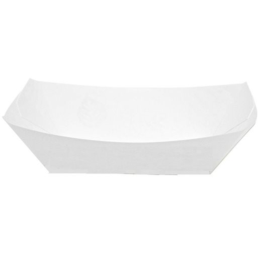 Dixie® 3# Poly-Coated White Paper Food Trays