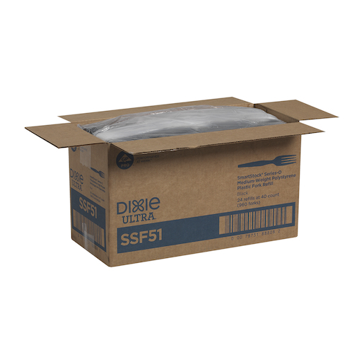 Dixie Ultra® Smartstock® Series-O Medium Weight Black Polystyrene ...