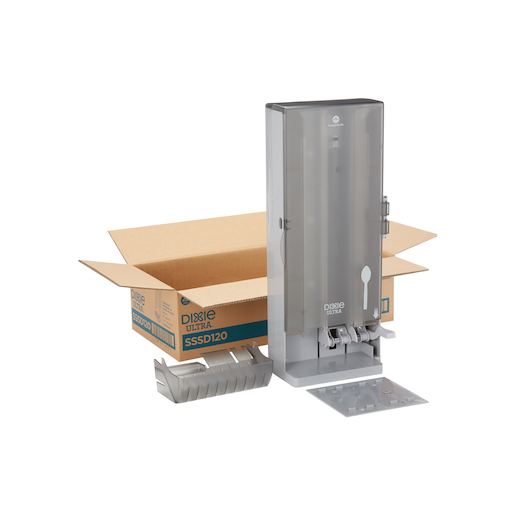 Dixie Ultra® Smartstock® Series-O Classic Gray Spoon Dispenser