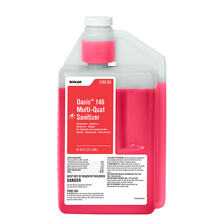 Ecolab Oasis® 146 Multi-Quat Sanitizer Half Gallon