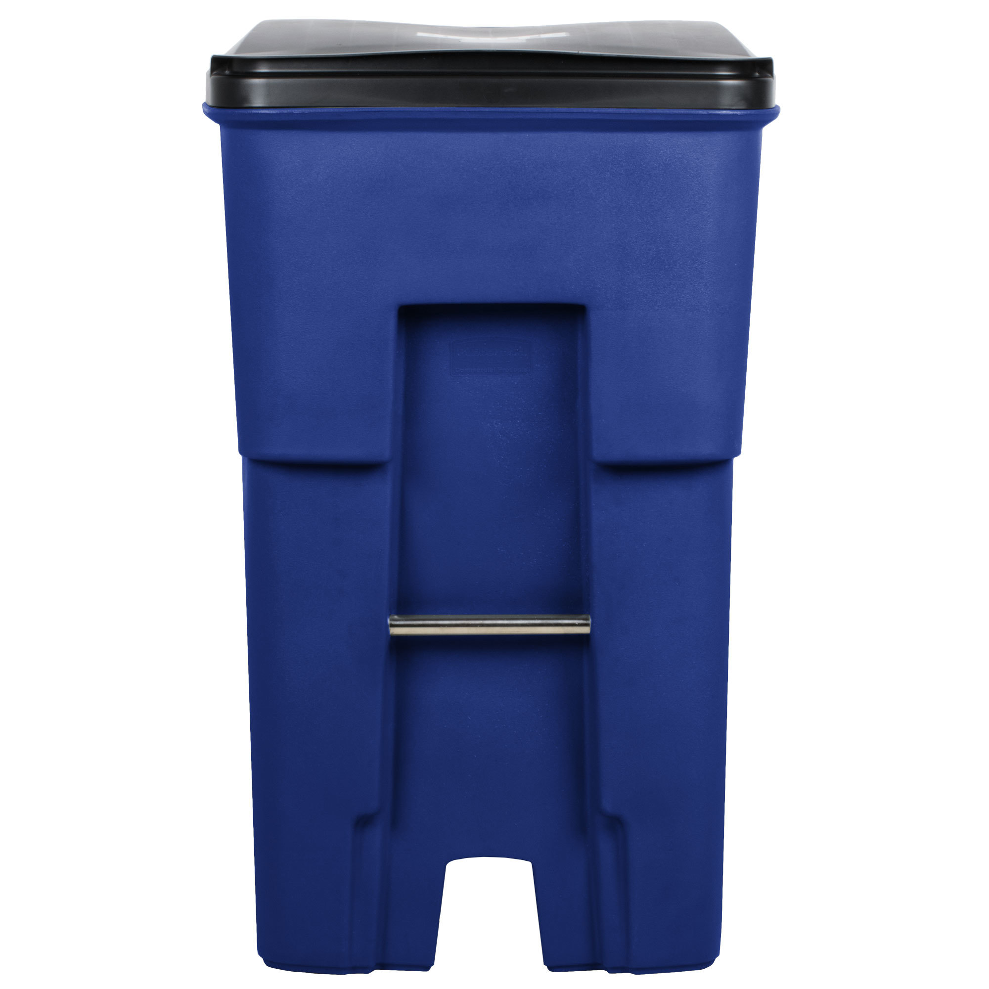 Rubbermaid FG9W2273BLUE Brute 95 Gallon Blue Rollout Trash Container ...