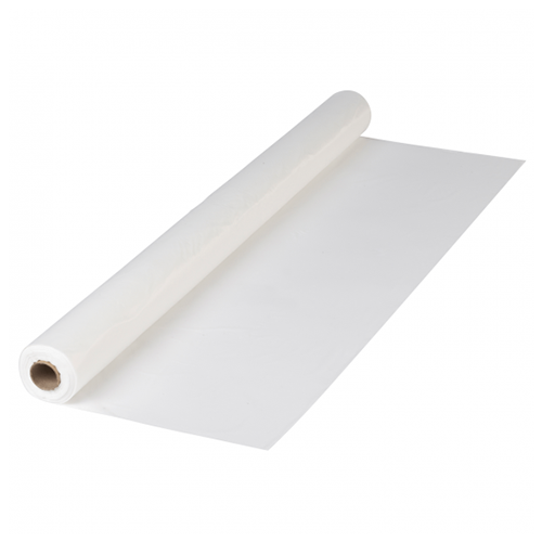 Hoffmaster 114000 White 40 " x 300 ' Plastic Table Roll