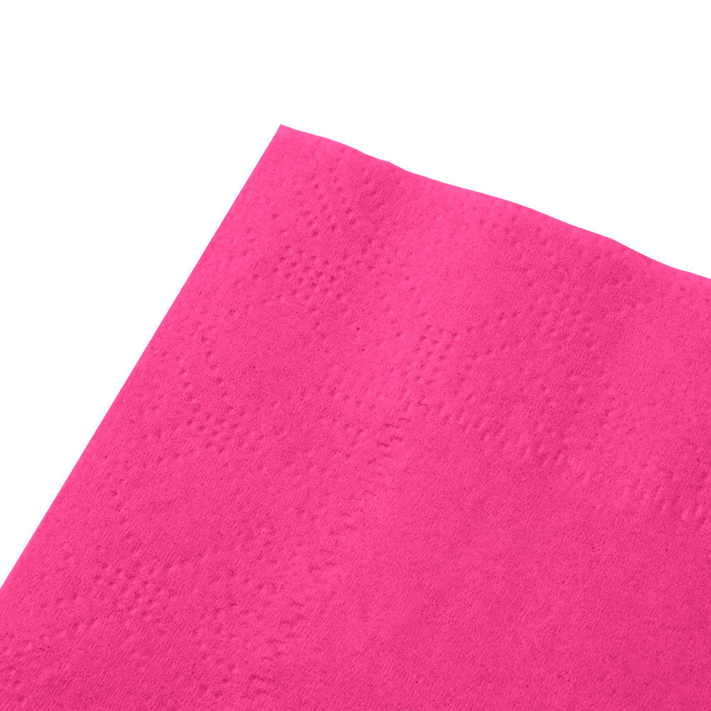 Hoffmaster 4.75 " Regal Embossed 2-Ply Raspberry Pink Beverage Napkins