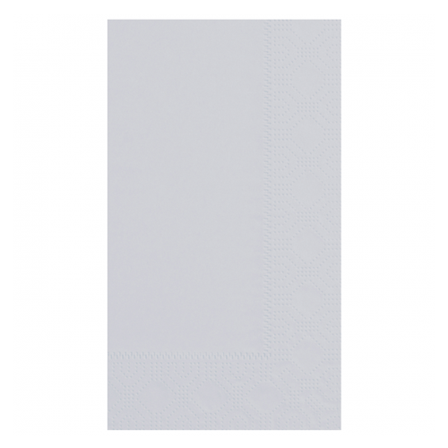 Hoffmaster 15" x 17" Regal Embossed 2-Ply Dove Gray Dinner Napkins