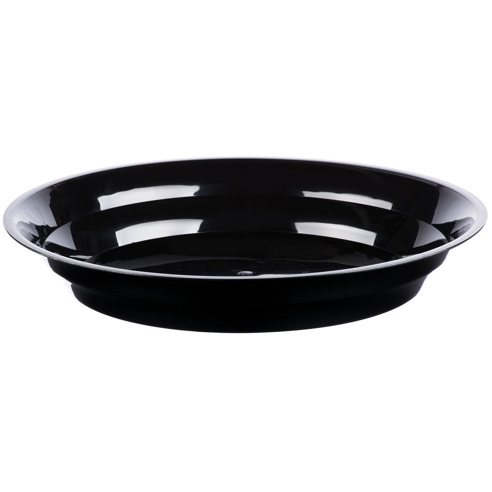 Fineline LPB14128PP.BK ReForm 128 oz. Black Low Profile Plastic ...