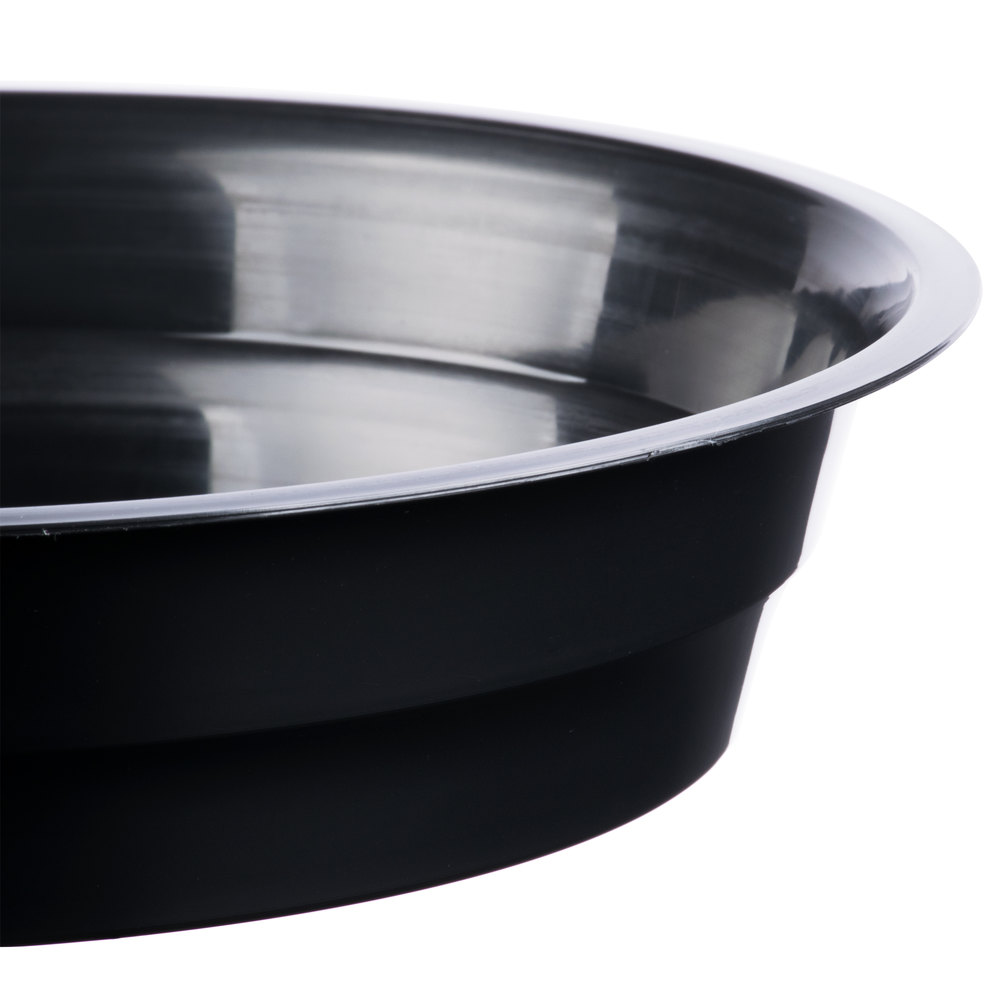 Fineline LPB0948PP.BK ReForm 48 oz. Black Low Profile Plastic Serving Bowl