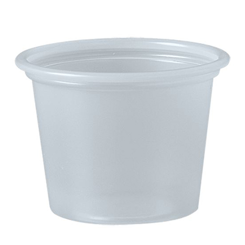 Solo P100N 1 oz. Translucent Polystyrene Souffle