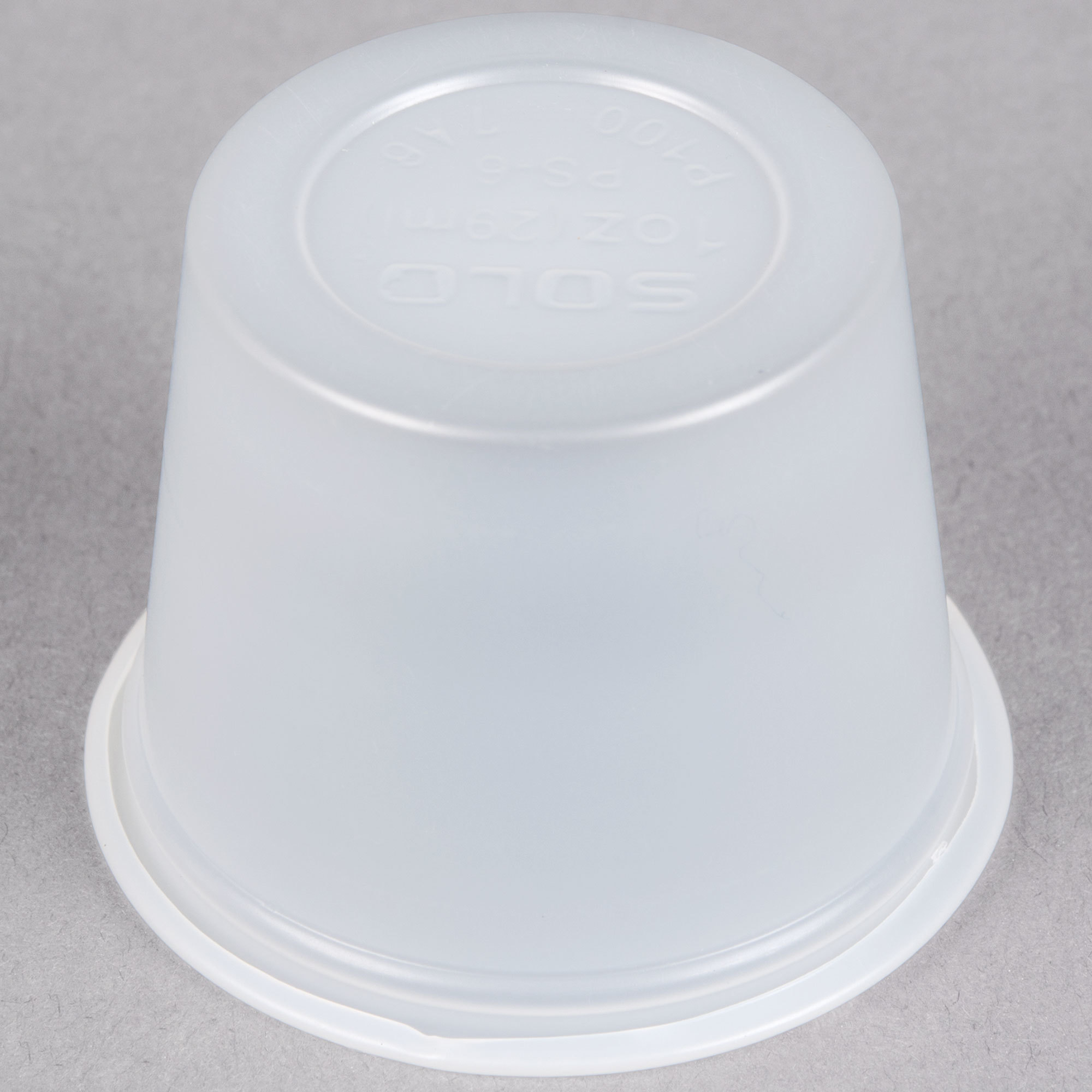 Solo P100N 1 oz. Translucent Polystyrene Souffle