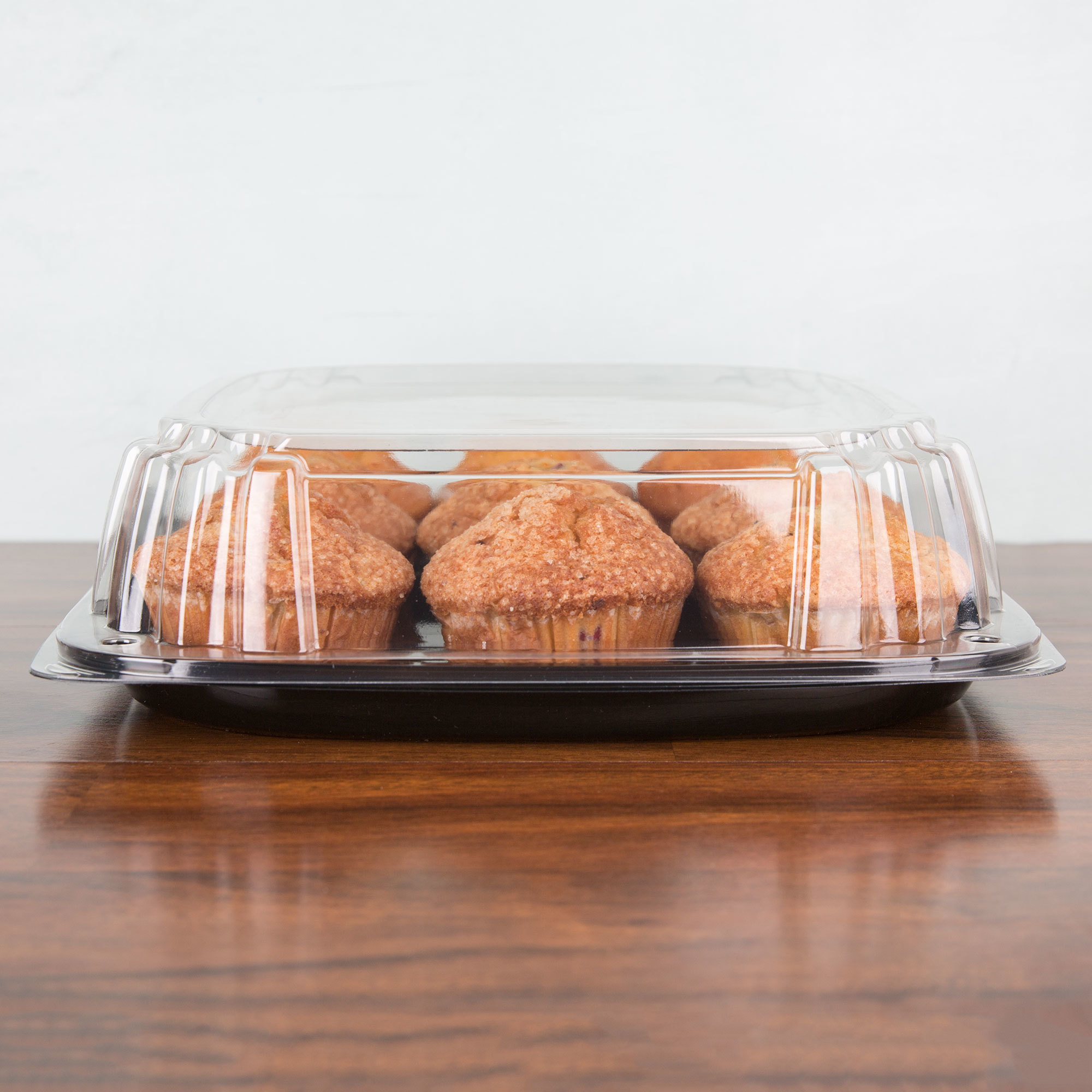 Sabert UltraStack 12" Square Disposable Deli Platter / Catering Tray ...