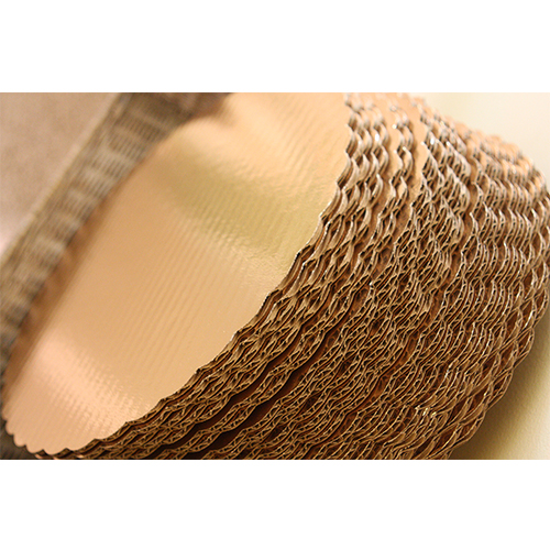 Southern Champion 16" Scalloped Metallic Double Wall Gold Cake Circle