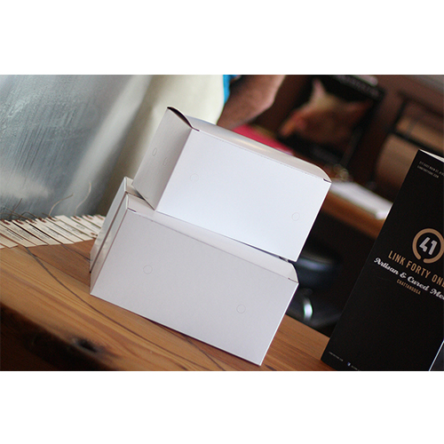 Southern Champion 10" x 5" x 5.375" White 5 Pound Meat Patty Box