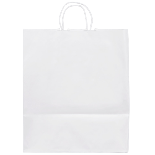 White Paper Shopping Bag with Handles 14" x 10" x 15 1/2"